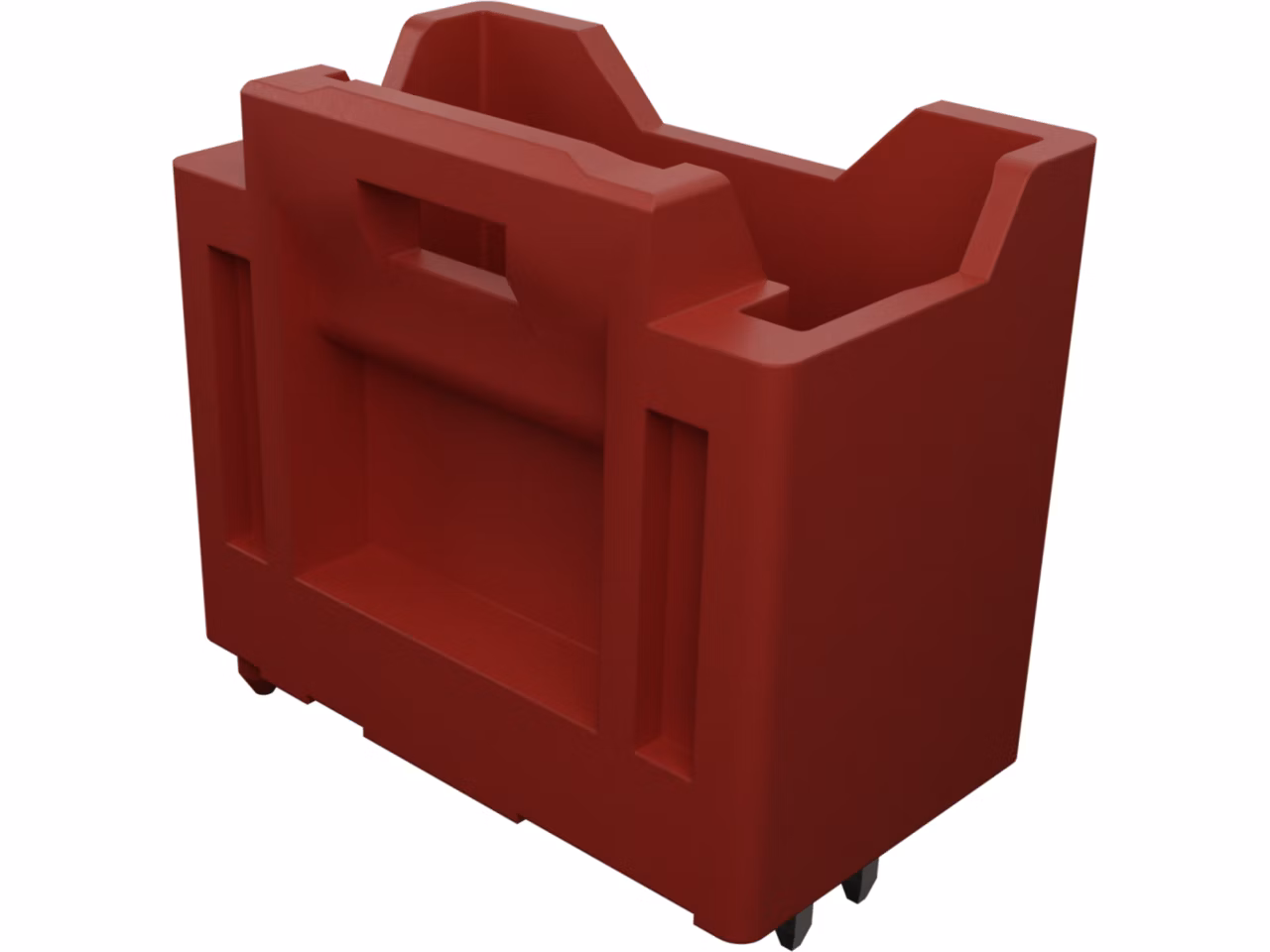 2.00mm Pitch, iGrid PCB Header, Dual Row, Vertical, Through Hole, Matte Tin (Sn) Plating, Positive Lock, 12 Circuits, Tray, 3.20mm PC Tail Length, Red, with PCB Locator for sale