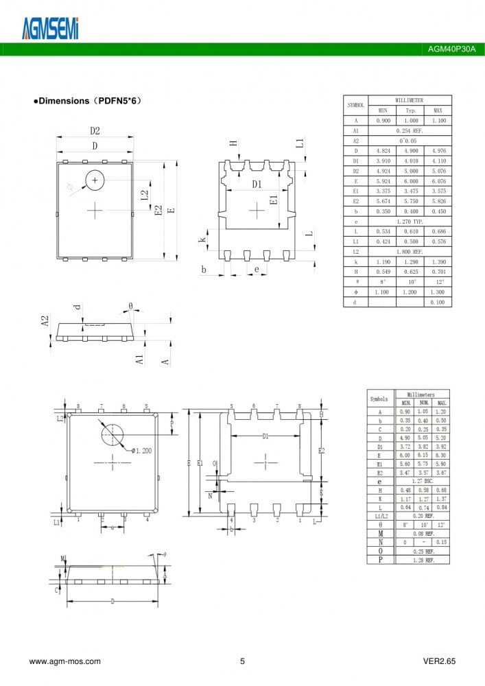 AGM40P30A datasheet page 5