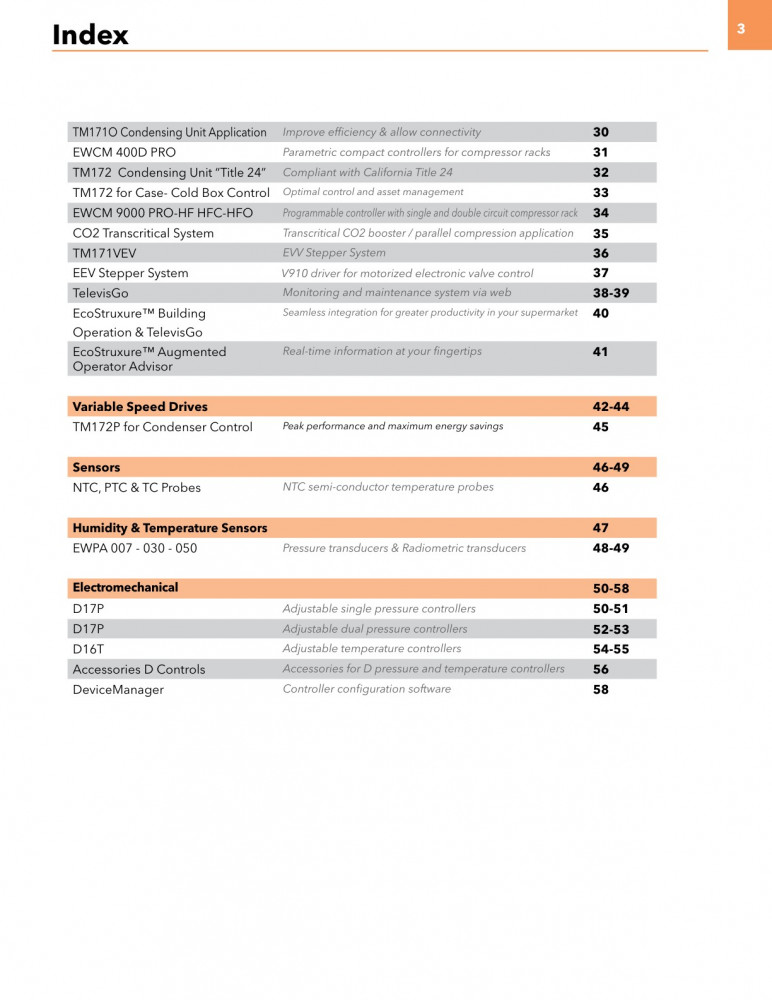 Schneider refrigeration catalog page 3
