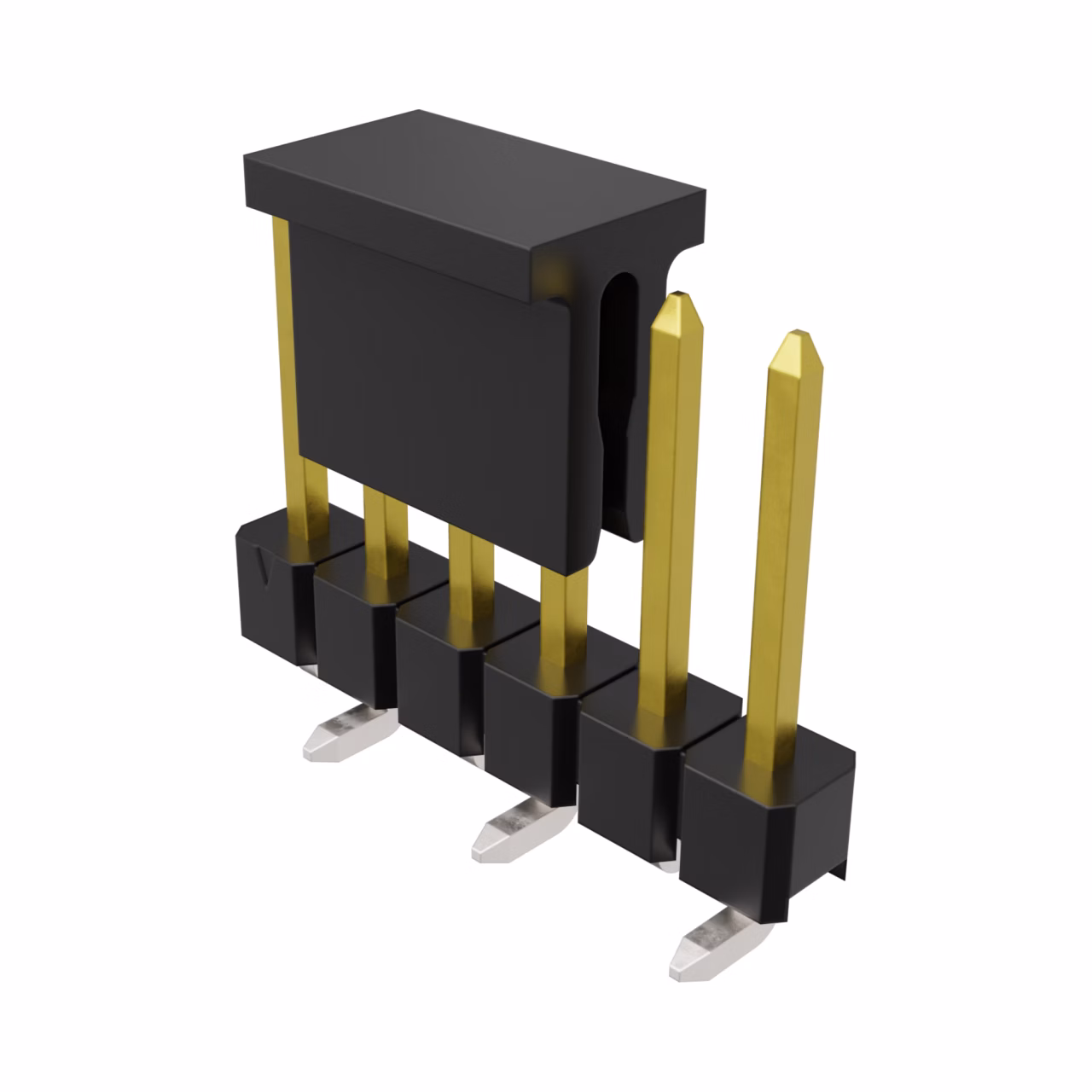C-Grid / SL Header, Surface Mount, Breakaway, Vertical, 6 Circuits, Tin (Sn) Overall Plating, Tape and Reel Packaging with Cap, Lead-Free for sale