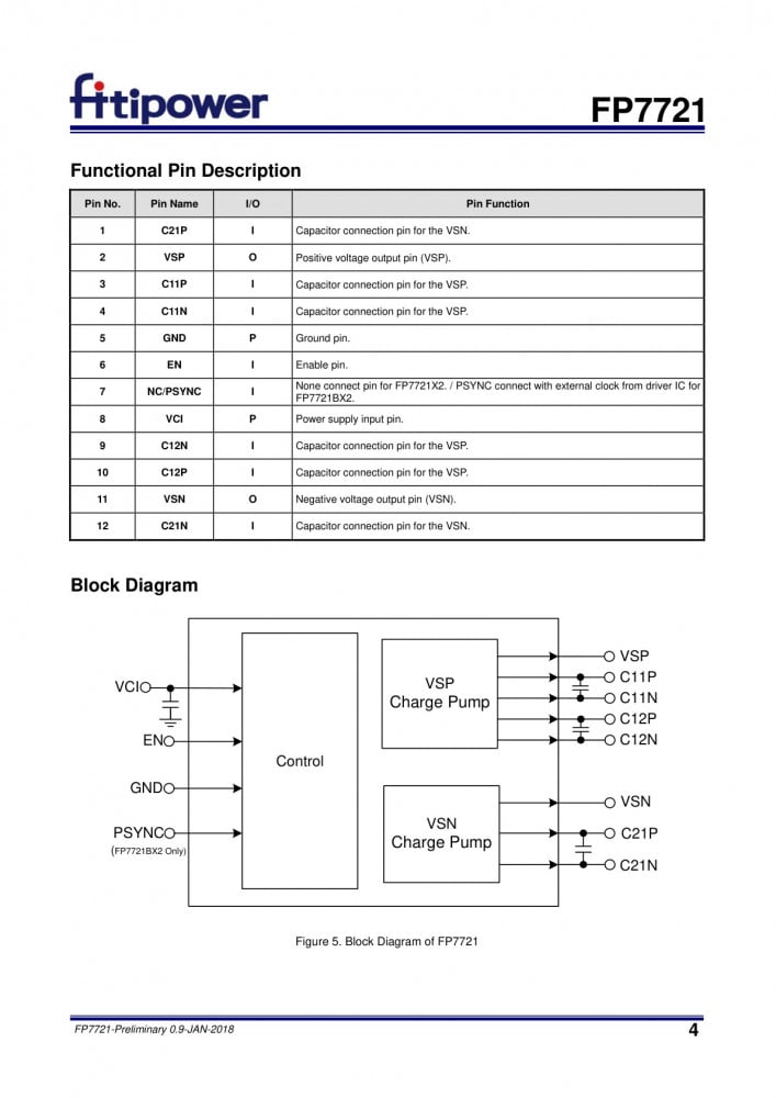 FP7721BX2 datasheet page 4