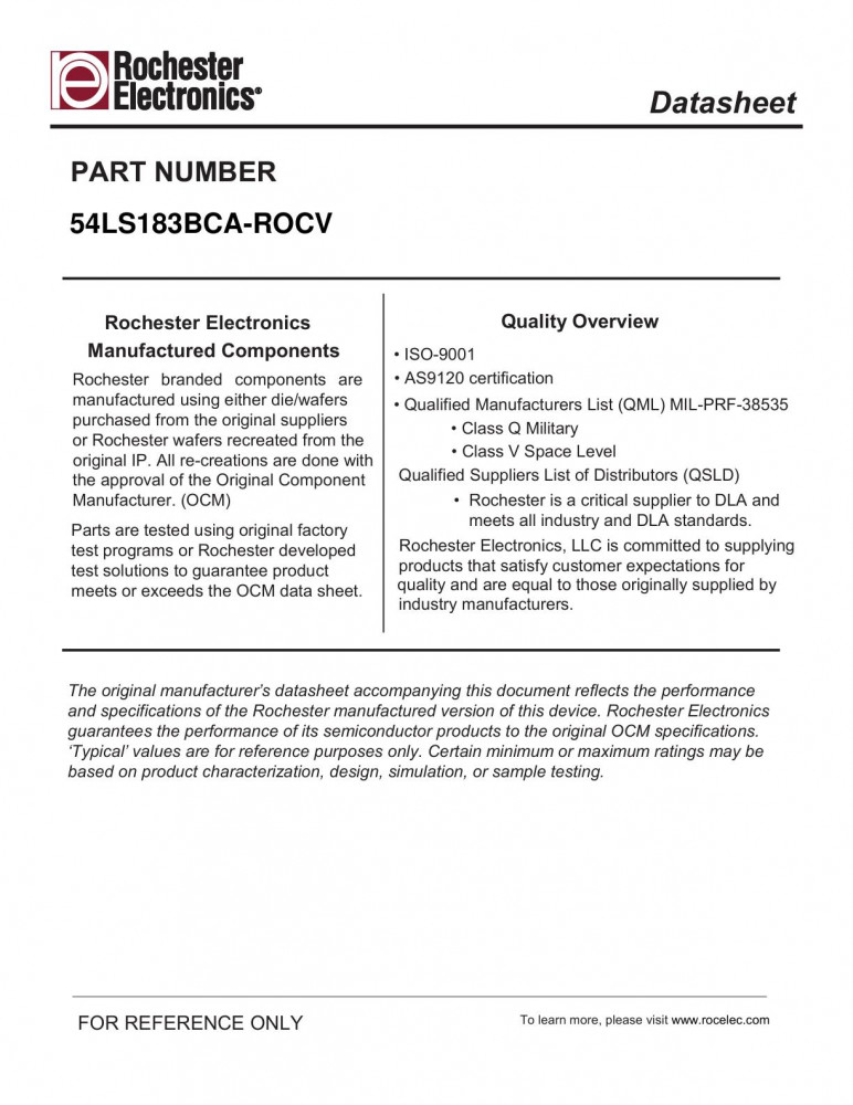 54LS183BCA-ROCV datasheet page 1