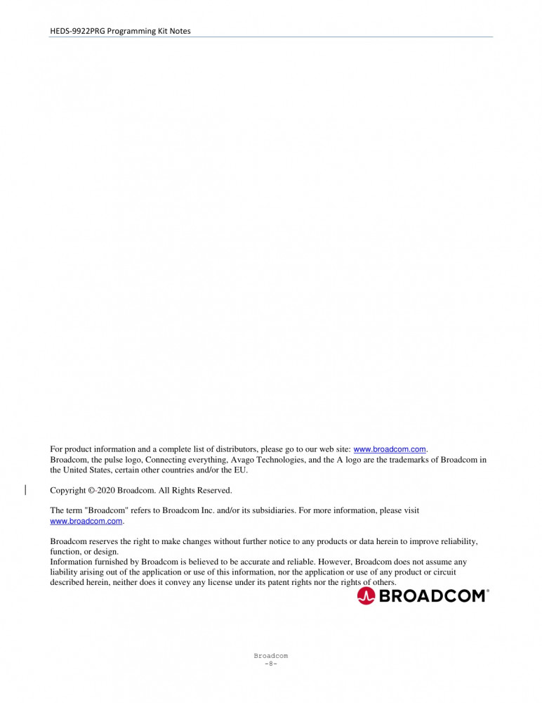 HEDS-9922PRGEVB document page 8