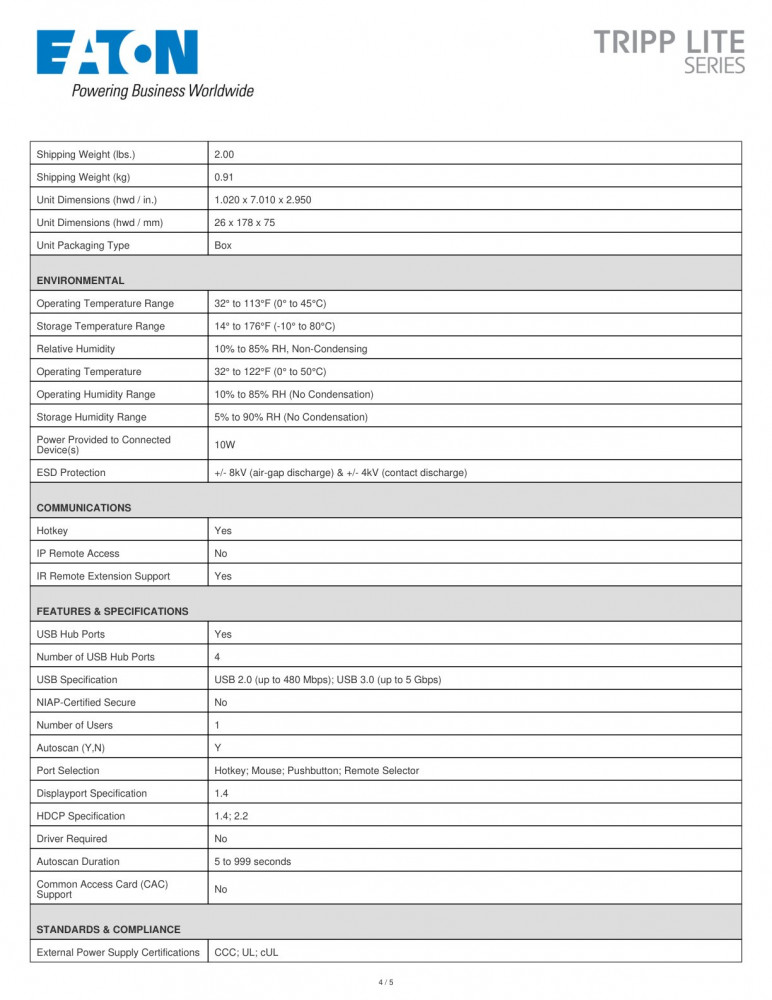 B005-DPUA2-K documentation page 4