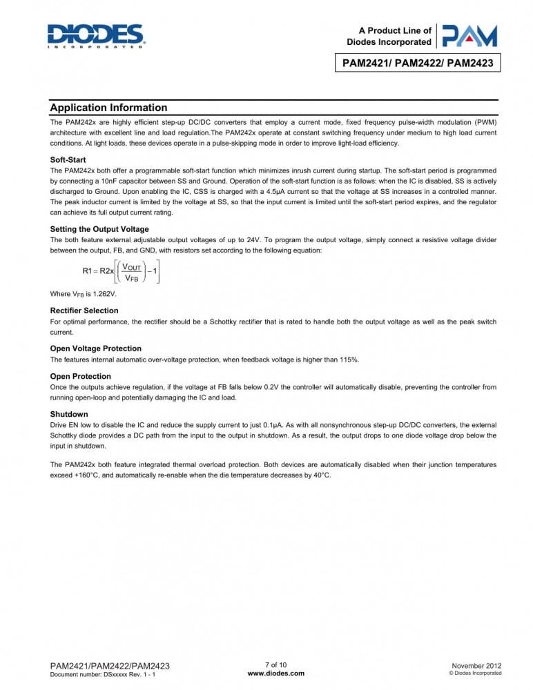 PAM2423AECADJR datasheet page 7