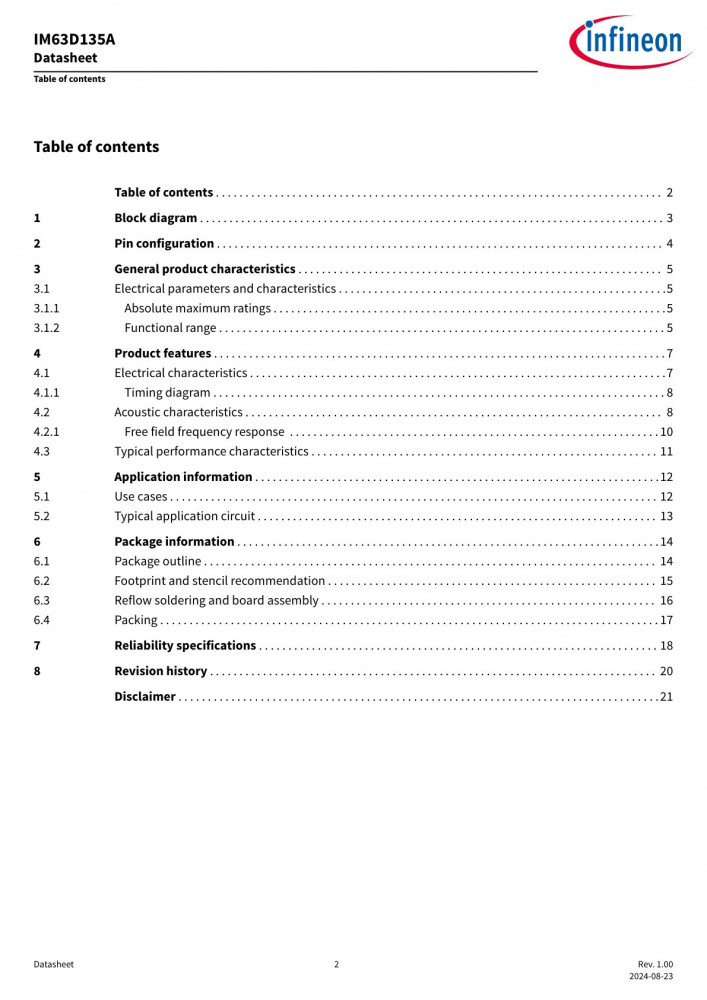 IM63D135AXTMA1 technical document page 2