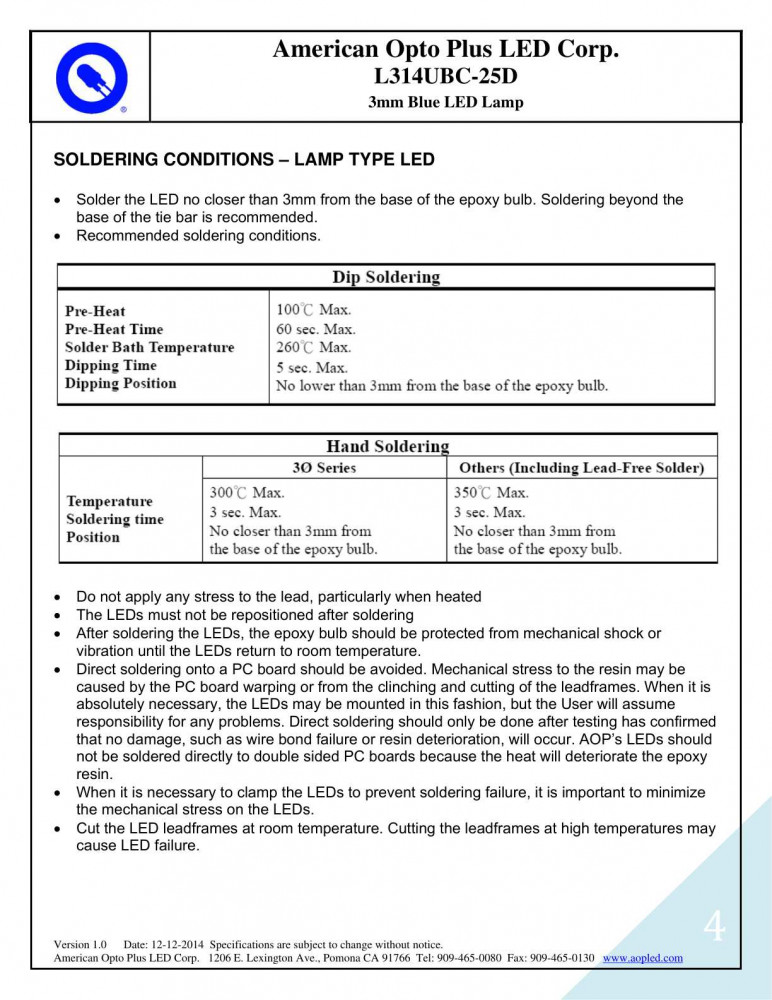 L314UBC-25D datasheet page 4