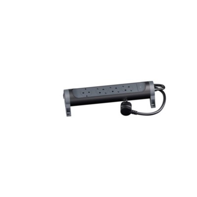 Rotating and fixable multi-outlet extension - 4 flush Schuko sockets 2P+E - 1.5m cable 1.5mm² - 16A 230V 3680W - Swivels every 12° for sale