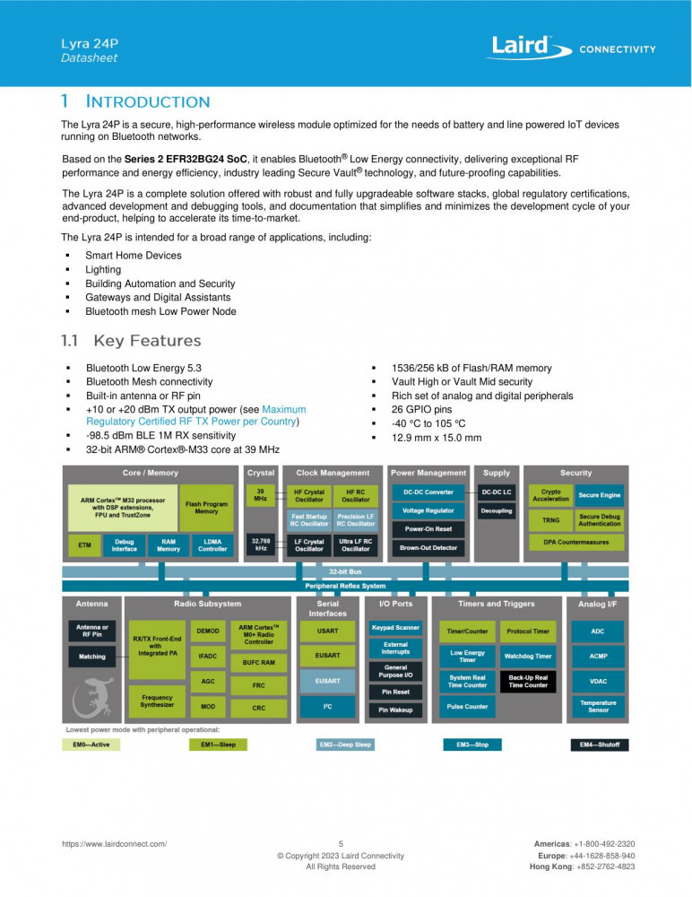 Lyra 24P datasheet page 5