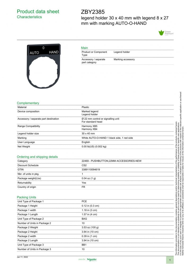 ZBY2385 technical document page 1