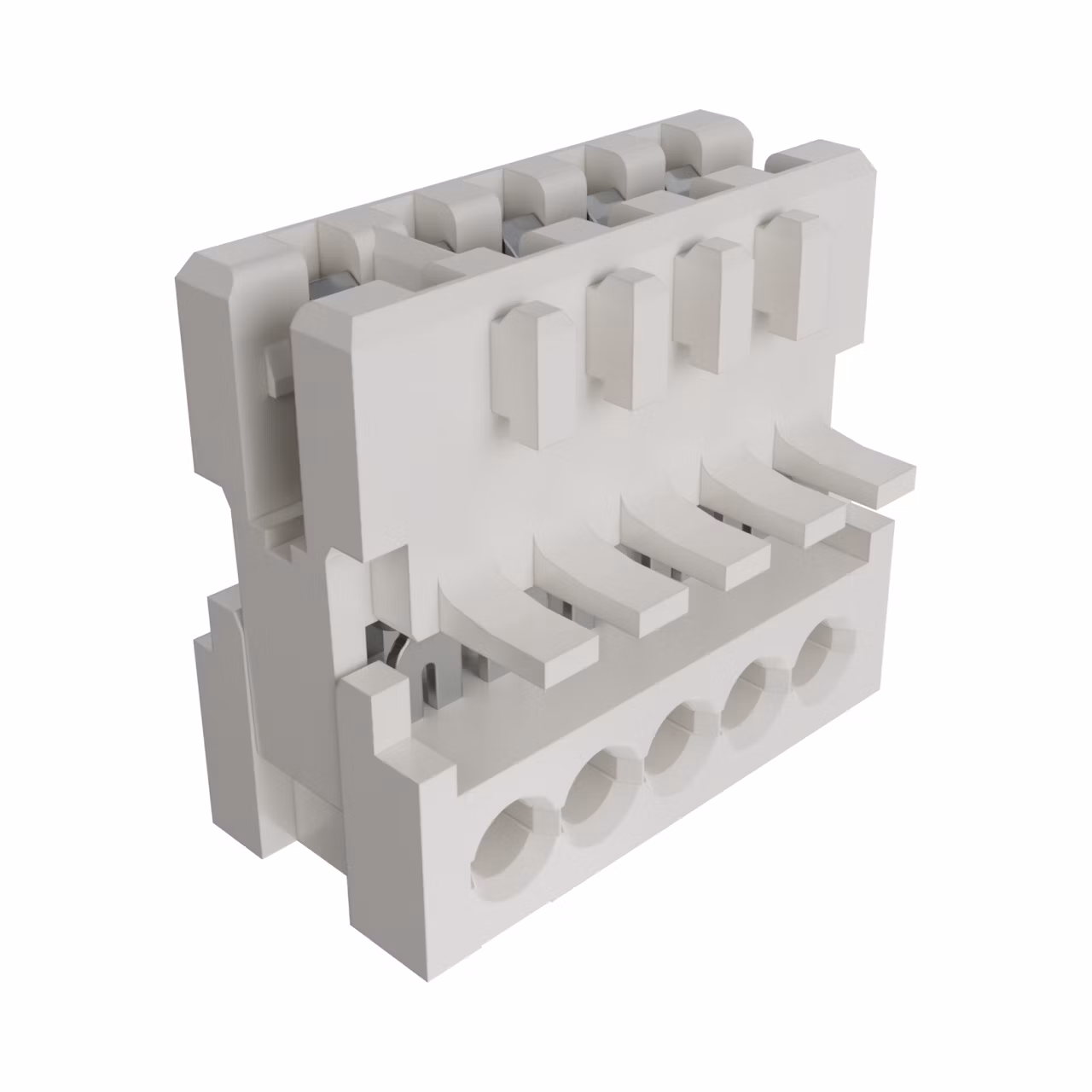 RAST R5 Female Connector, 5.00mm Pitch, 10.0A, 3 Circuit, Position Keys 2a, Code Keys d10, 02c, d30, Latch Between 2/3, 2 Terminals per Circuit