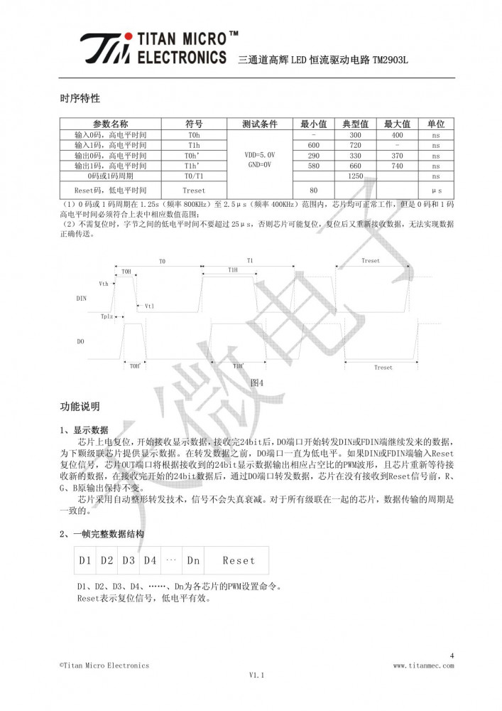 TM2903L datasheet page 4