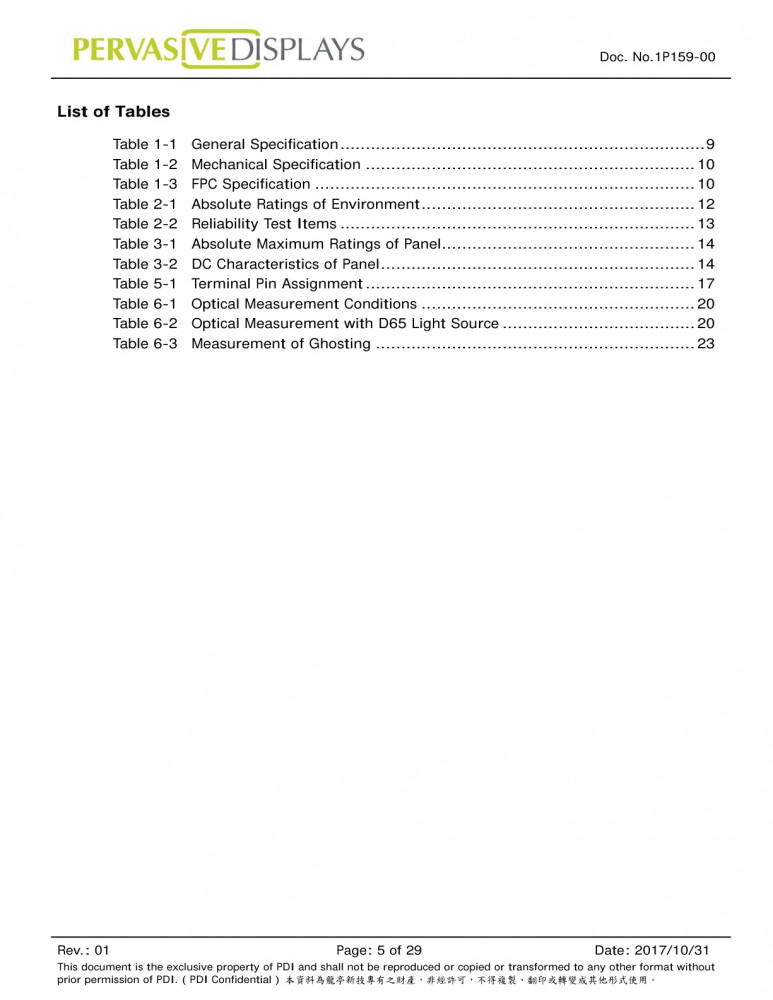 E2213HS091 specification page 5