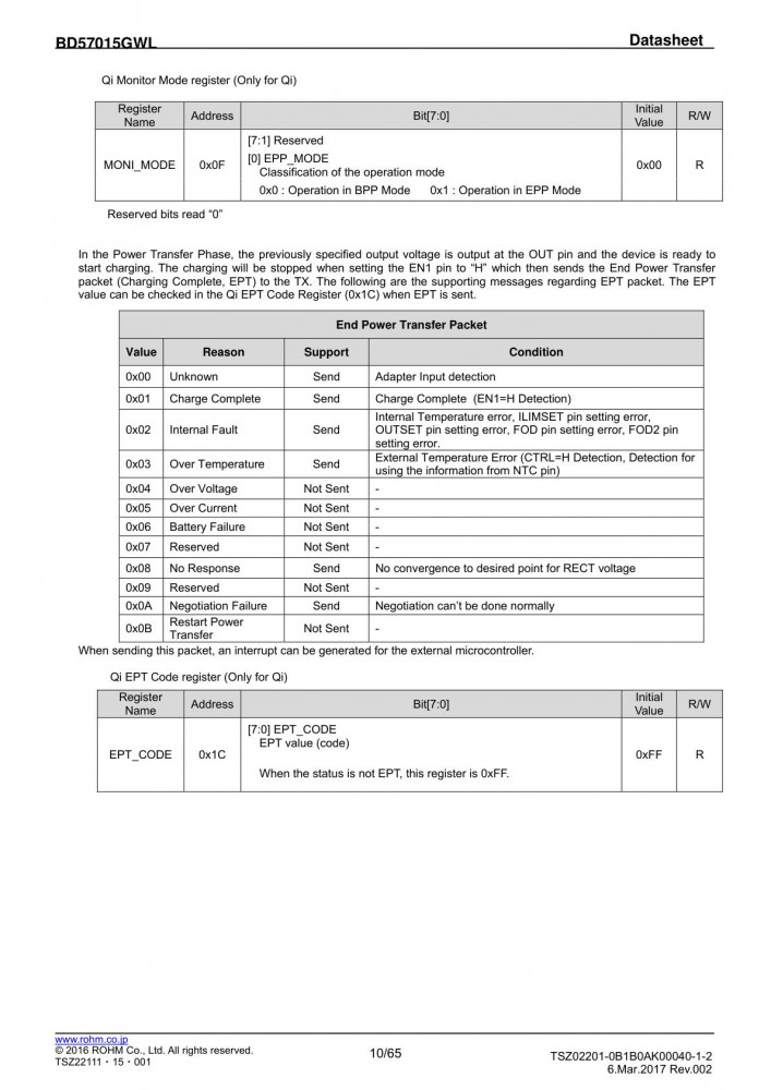 BD57015GWL-E2 datasheet page 10