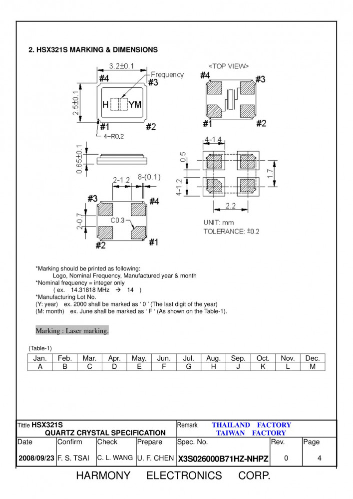 HELE HSX321S specification page 4