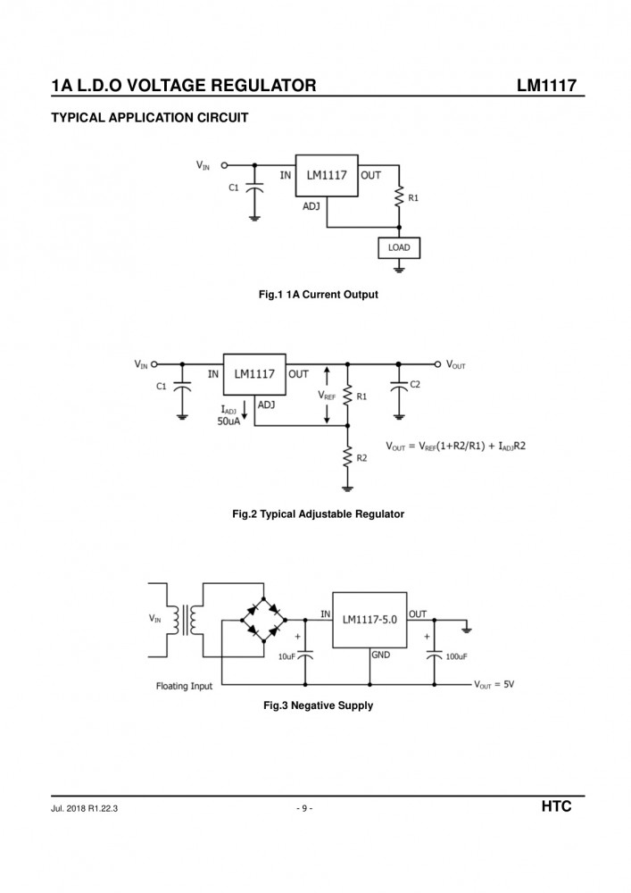 LM1117 datasheet page 9
