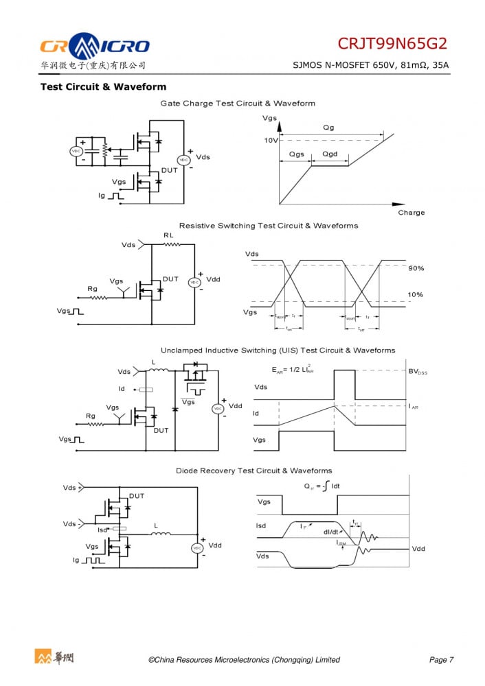 CRJT99N65G2 datasheet page 7