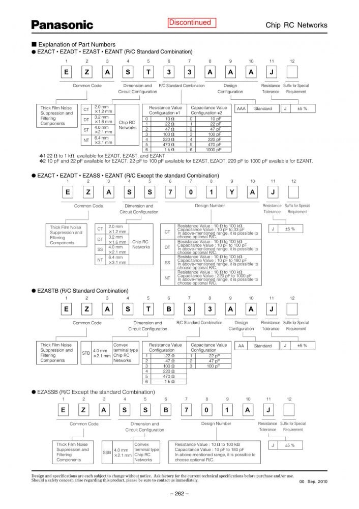 Panasonic EZACT technical document page 2