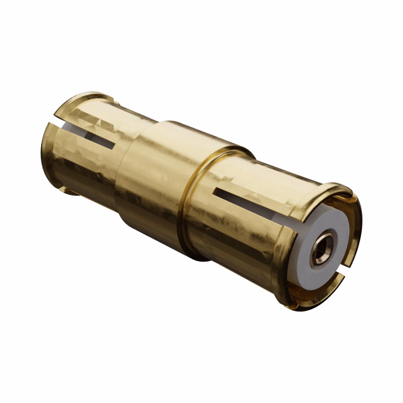 SMP-MAX Jack-to-SMP-MAX Jack Adapter, 11.35mm Length, Gold (Au) Plating, 80 Pieces per Tray, 50 Ohms for sale