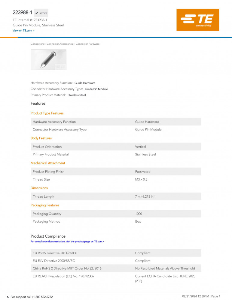 223988-1 technical document page 1