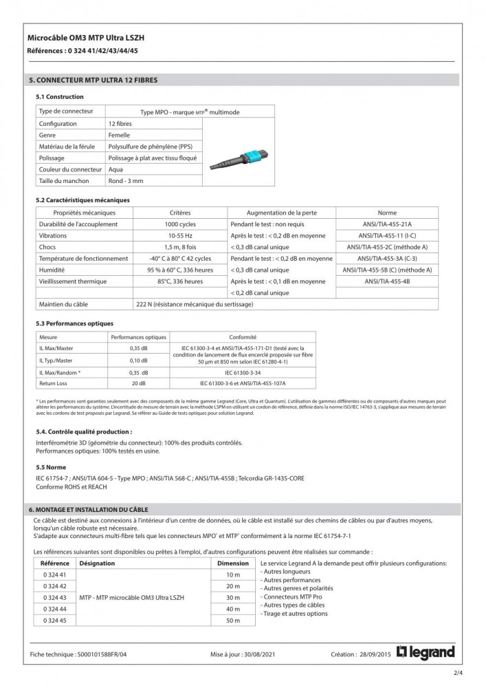 Legrand 032441 technical document page 2