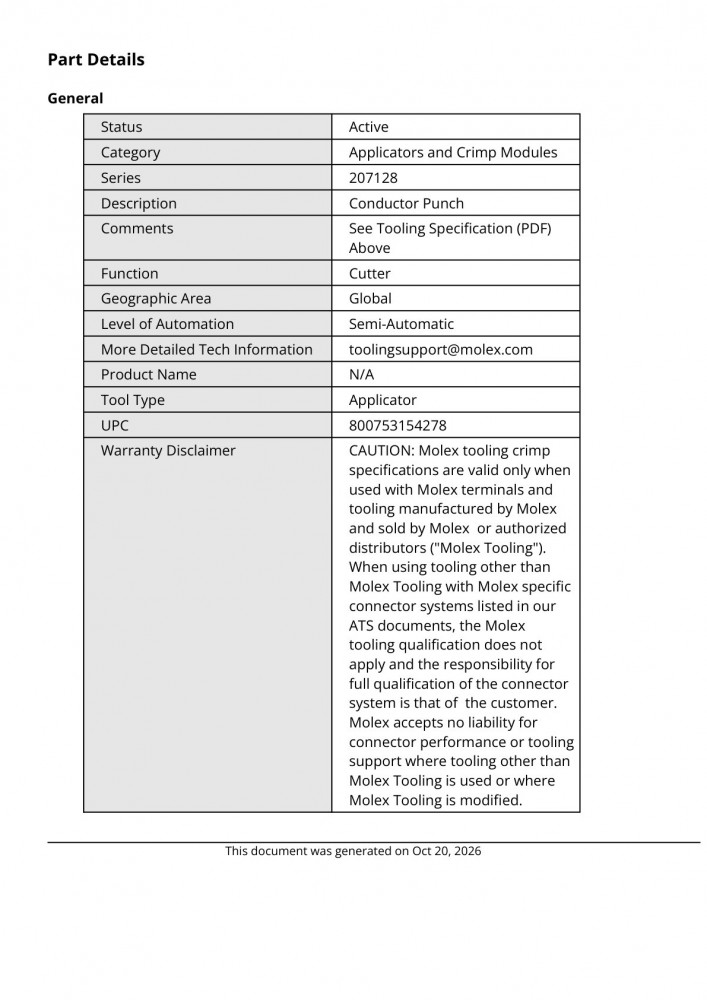 Tooling document preview, page 2