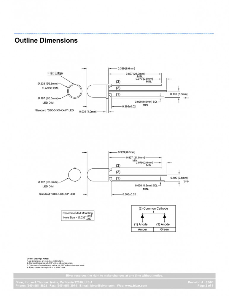 BIVAR 5BC-3-A/G-F datasheet page 2