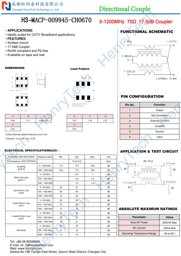 H3-MACP-009945-CH0670 technical document page 1
