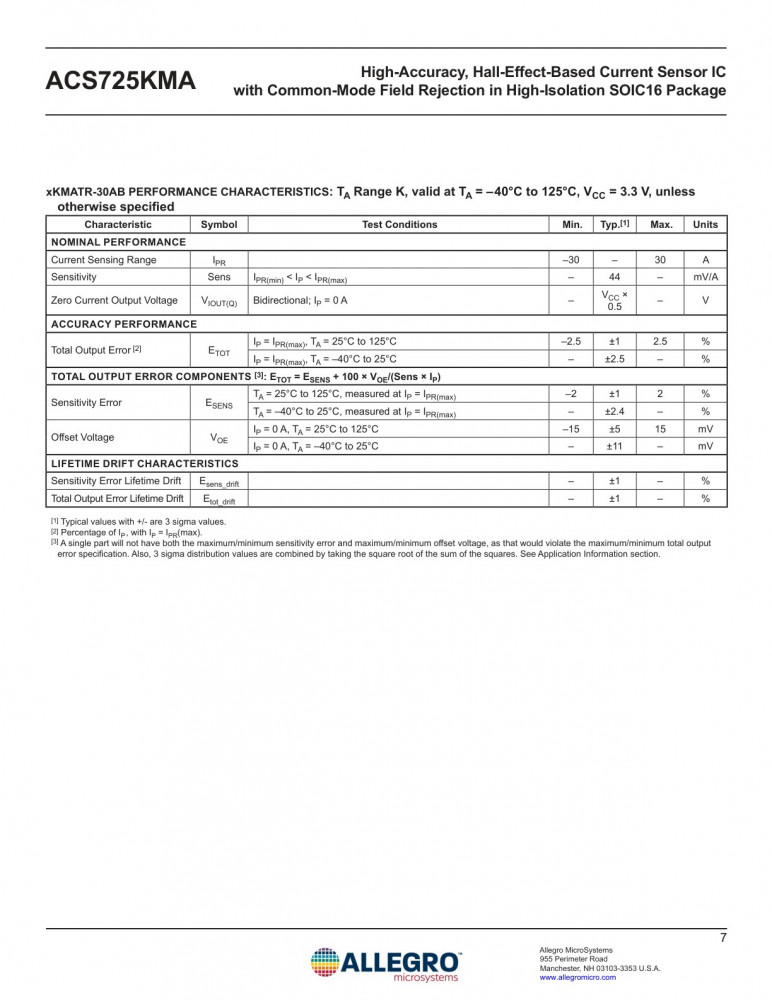 ACS725 datasheet page 7