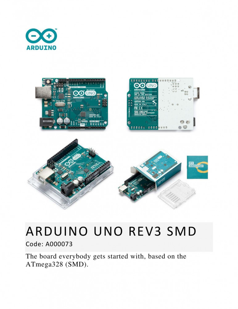 Arduino Uno Rev3 SMD documentation page 1