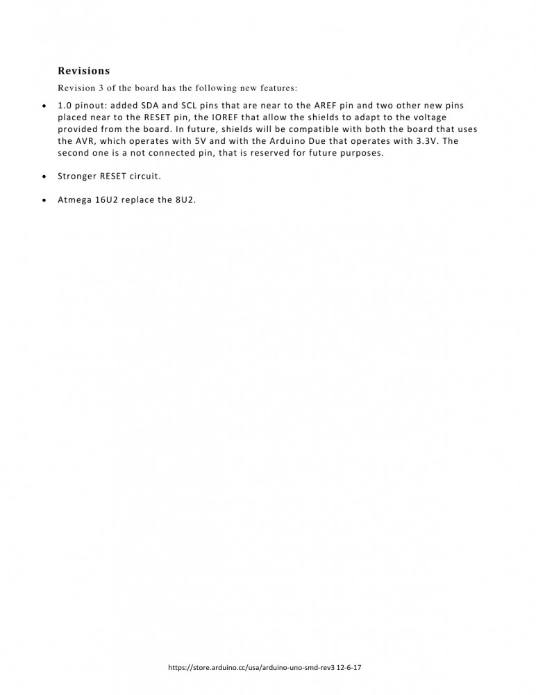 Arduino Uno Rev3 SMD documentation page 7