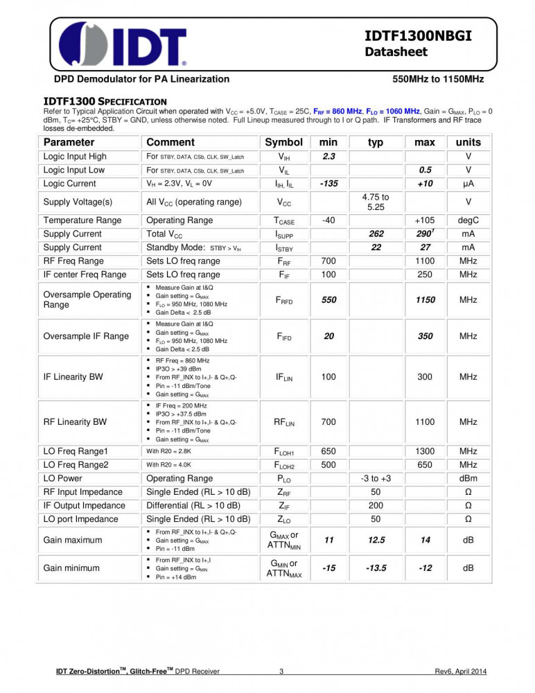 F1300NBGI technical document page 3