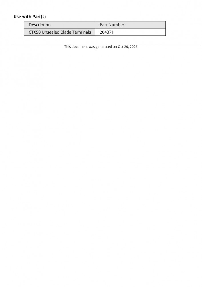 Technical document page 3 for MOLEX 2037000021
