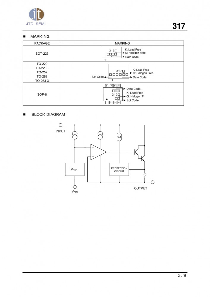 JTD 317 datasheet page 2