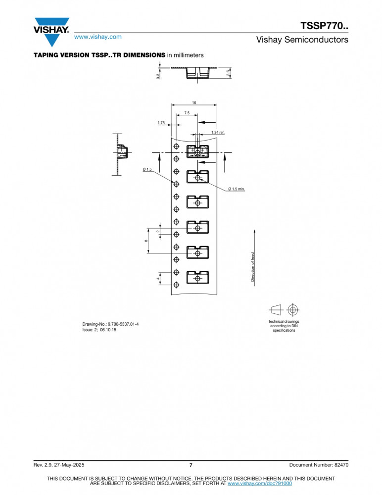 TSSP77038TR technical document page 7