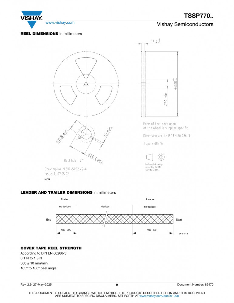 TSSP77038TR technical document page 9