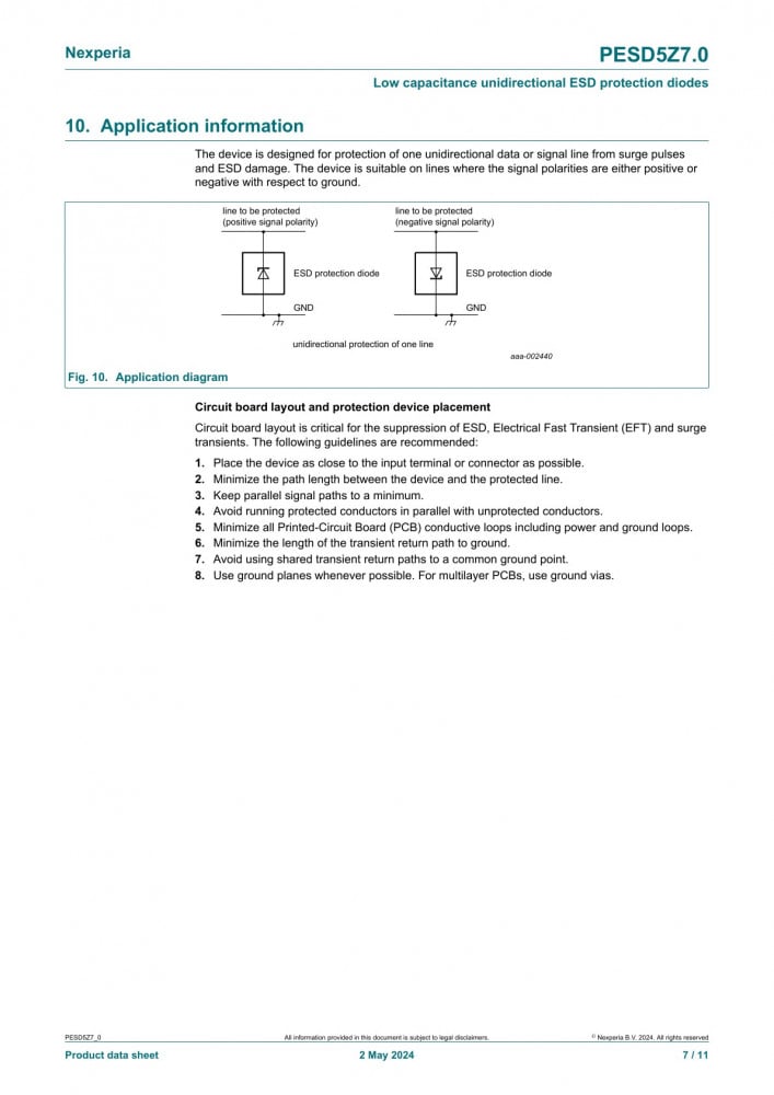 PESD5Z7.0,115 datasheet page 7