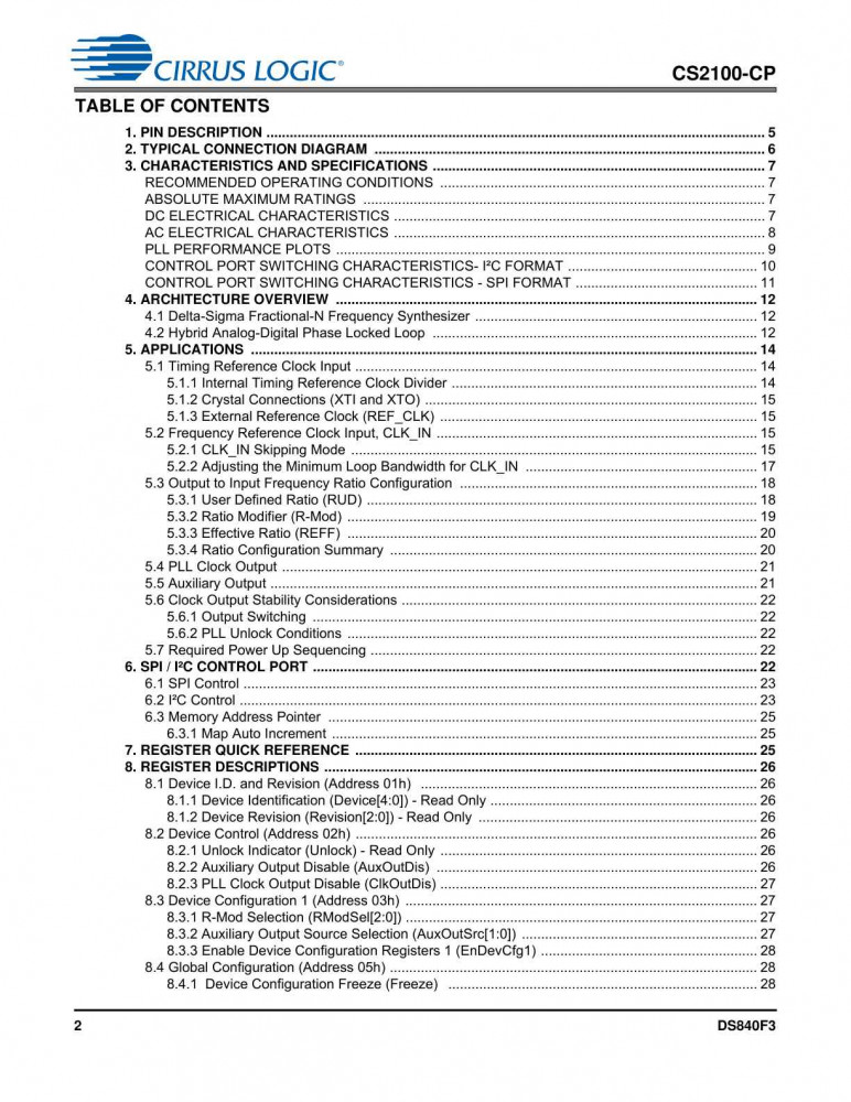 CS2100CP-CZZR technical document page 2