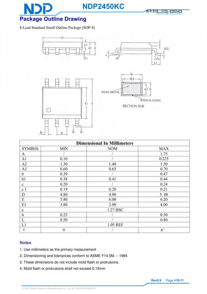 NDP2450KC datasheet page 10
