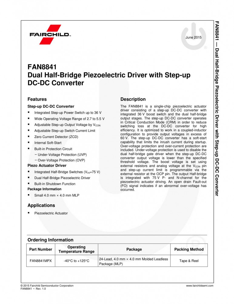 FAN8841 datasheet page 2