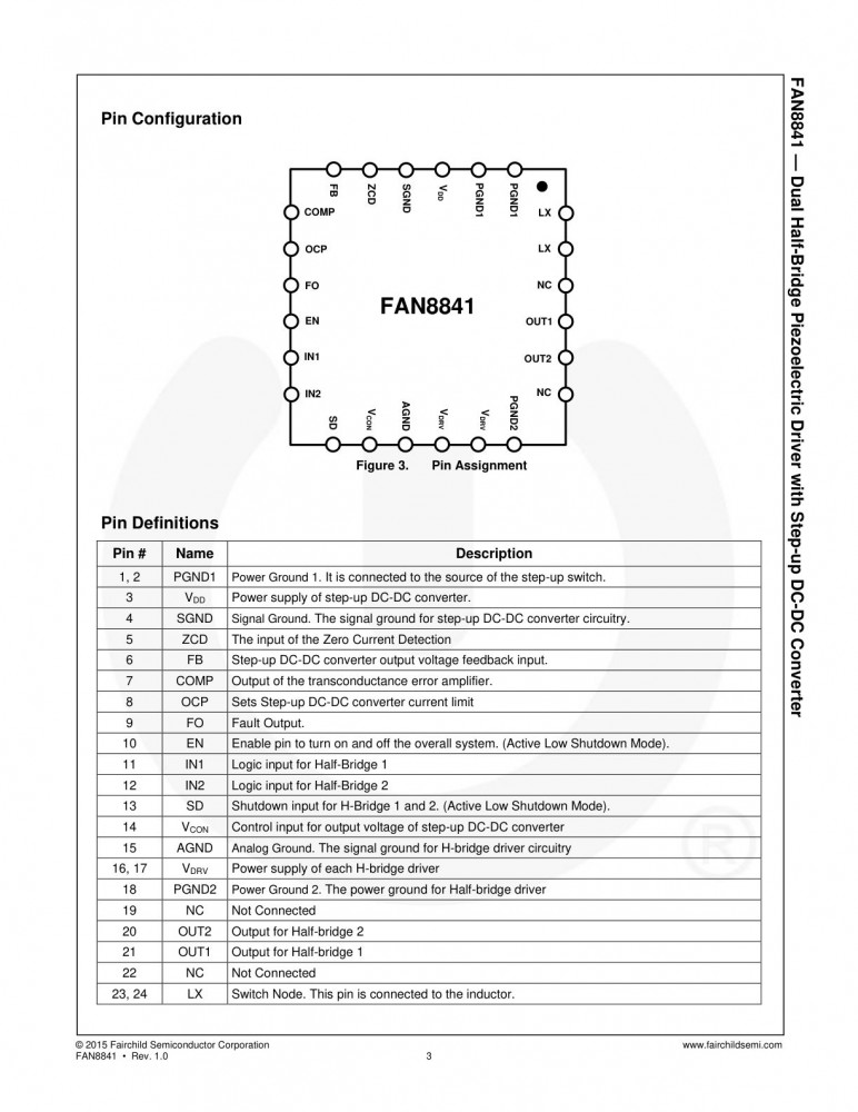 FAN8841 datasheet page 4