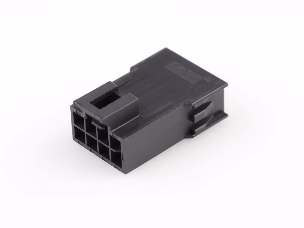 Nano-Fit Plug Housing, TPA Capable, 2.50mm Pitch, Dual Row, 8 Circuits, Black, Low-Halogen for sale