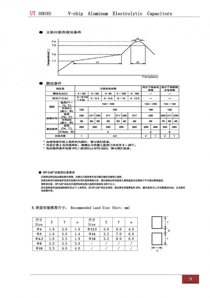 UT series specification page 9