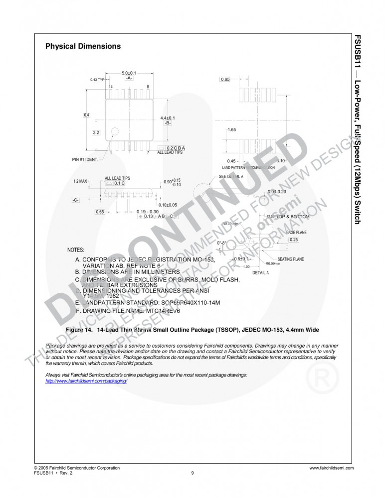 FSUSB11 datasheet page 10