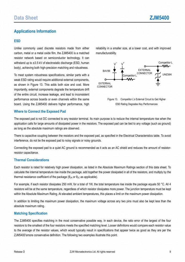 ZJM5400 datasheet page 9