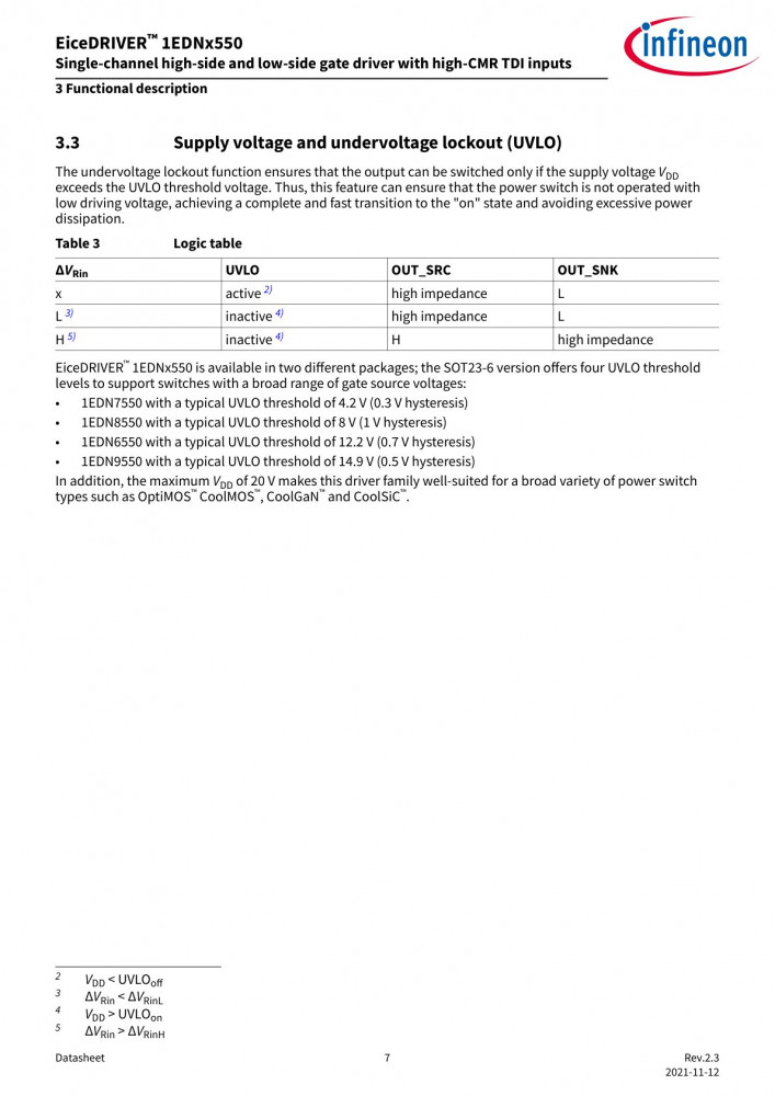 1EDN6550BXTSA1 datasheet page 7