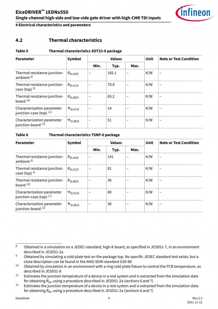 1EDN6550BXTSA1 datasheet page 9