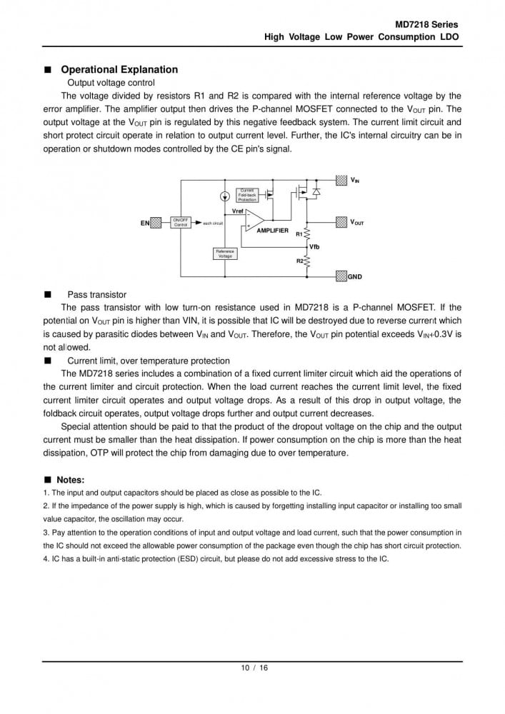 MD7218 datasheet page 10