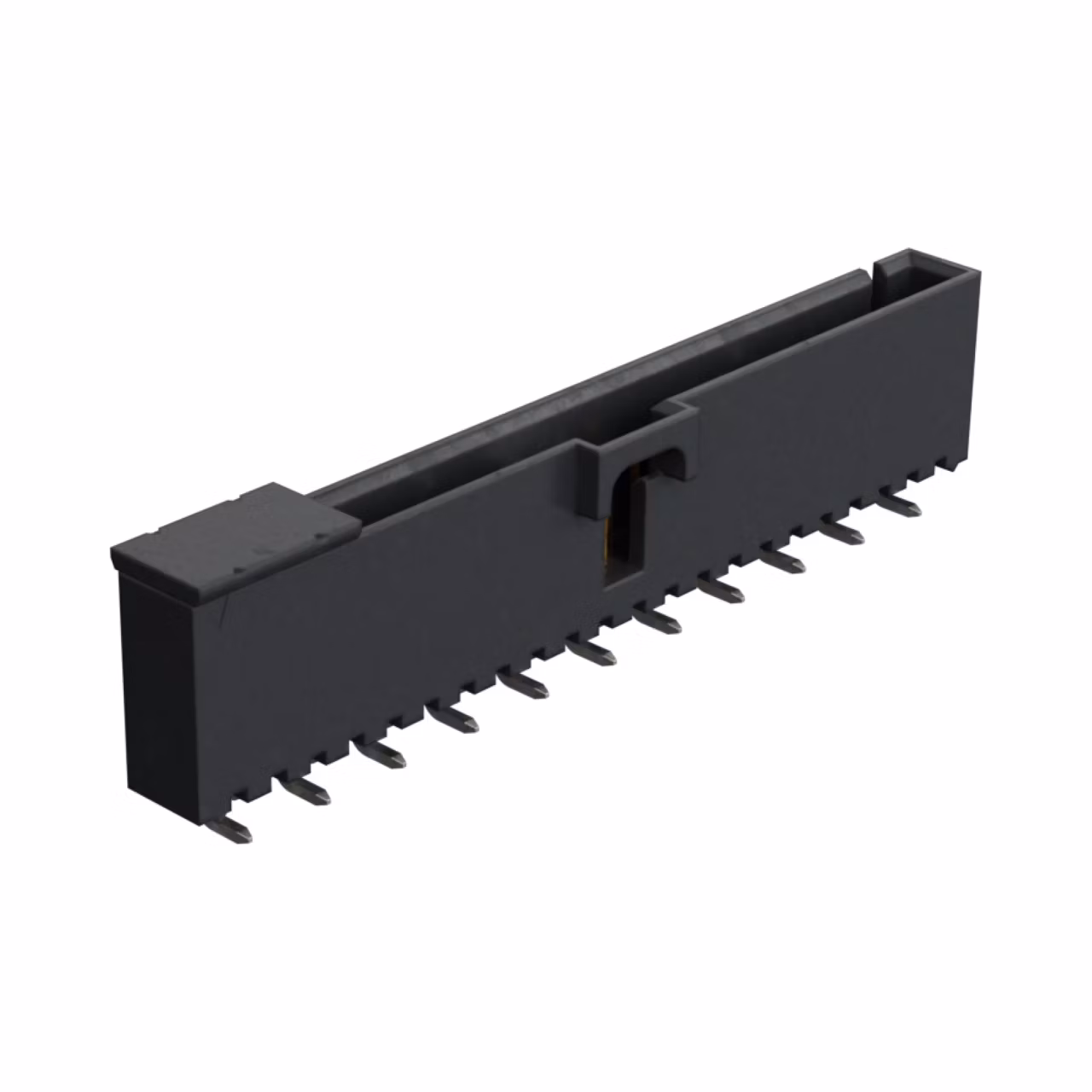 SL Wire-to-Board Header, Surface Mount, Single Row, Vertical, 22 Circuits, 0.38µm Gold (Au) Selective Plating, Tape and Reel, with Pick-and-Place Cap for sale