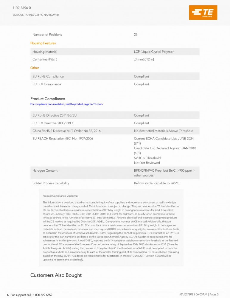 TE Connectivity 1-2013496-0 technical document page 3